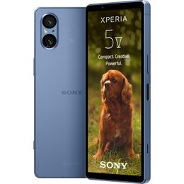 Sony Smartphone »XPERIA 5V« blau blau Das flache, schlanke Design mit seinem feinkörnigen Metallrahmen und der mattierten Glasrückseite sorgt für...