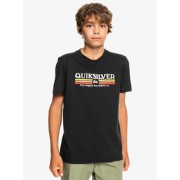 Quiksilver T-Shirt »Lined Up« Black 14(155-164cm) 14(155-164cm) Ärmel: kurzärmlig