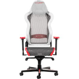 DXRacer Gaming-Stuhl »Air R1S« () Rot-Weiß-Schwarz-Grau 4-D verstellbare Armlehnen
