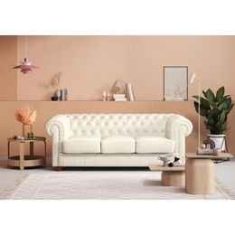 Max Winzer Chesterfield-Sofa &raquo;Kent edel und bequem, tolle Detailverarbeitung, komfortable Armlehnen&laquo; 3-Sitzer mit aufwendiger Knopfheftung, Breite...
