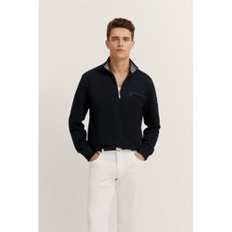Bugatti Troyer mit Stehkragen 390-marine 3XL 3XL Baumwoll-Mix