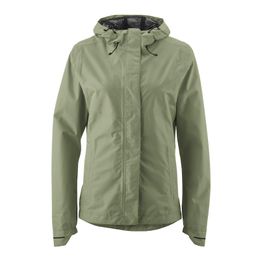 Gonso Fahrradjacke »SAVE JACKET ESSENTIAL W« Damen Regenjacke wind- und wasserdicht, Radjacke mit Kapuze schilfgrün 42 42 Etwas weitere Passform