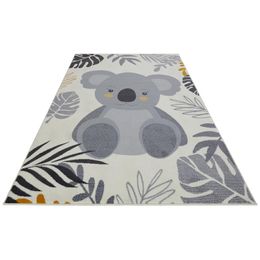 Hanse Home Teppich »Coala« rechteckig 0, 9 mm Höhe Kinderteppich, Spielteppich, Spielunterlage, Koala, Kinderzimmer grau/creme Oberfläche: 100%...