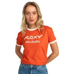 Roxy T-Shirt »x Grl Swirl Ringer« Tigerlily XXS XXS Umweltbewusstes Material: Mischgewebe aus...