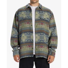 Billabong Langarmhemd »Offshore Jacquard Flannel« Sage L - US-Größen US-Größen L Stoff: Baumwollstoff
