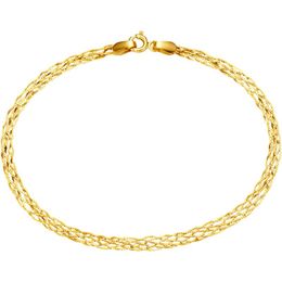 Firetti Goldarmband »Schmuck Geschenk Gold 375 Armschmuck Armband Fantasiekette« gelbgoldfarben 19 cm Elegantes Armband