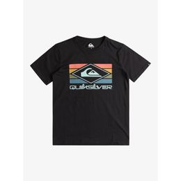 Quiksilver T-Shirt »Qs Rainbow« schwarz 8 8 Stoff: Baumwoll-Jersey-Stoff [160 g/m2]