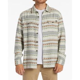 Billabong Langarmhemd »Offshore Jacquard Flannel« braun M - US-Größen US-Größen M Stoff: Baumwollstoff