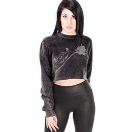 Alchemy England Queen Of The Night Sweatshirt grau in L 17424-AEA Queen Of The Night Woman's Sweat-Shirt Jane Tenida New Marlite