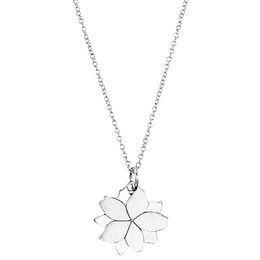 s.Oliver Kette mit Anhänger »Lotusblüte, 2034187, 2034190« silberfarben Stilvolle Halskette "Lotusblüte" für Damen von s.Oliver