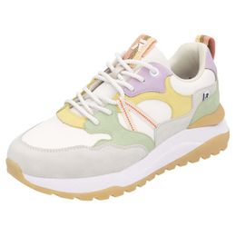 RIEKER SPORT Keilsneaker »Bel Air«, Freizeitschuh, Halbschuh, Schnürschuh mit herausnehmbarem Fußbett offwhite-mint kombiniert 40 40 Sneaker mit...