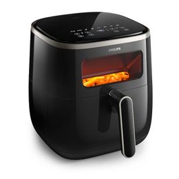 Philips Heißluftfritteuse »Airfryer XL HD9257/88 mit 5, 6 l, Sichtfenster« 1700 W RapidAir Technologie, Digitalem Display Schwarz