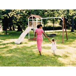 AXI Spielturm »Beach Tower« mit Roxy Nestschaukel und Rutsche braun-weiß 0