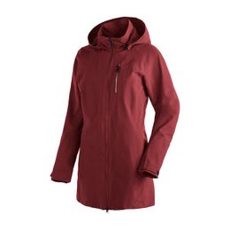 Maier Sports Outdoorjacke »Perdura rec W« Damen Funktionsmantel, wasserdichter Mantel mit Kapuze, Wanderjacke weinrot 38 38 Funktionaler...