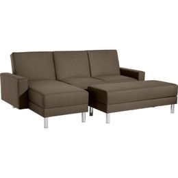 Max Winzer Schlafsofa »Just Fresh modernes kubisches Sofa, Rückenverstellung für Sitzkomfort« Recamiere links oder rechts montierbar, elegante...