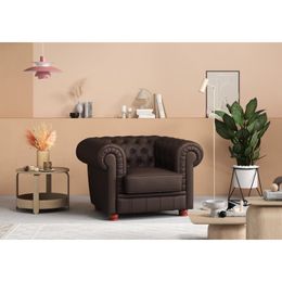 Max Winzer Chesterfield-Sessel »Kent, Loungesessel, edel und bequem, tolle Detailverarbeitung« Sessel mit edler Knopfheftung, komfortable...
