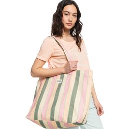Roxy Strandtasche »Sweeter Than Honey« Agave Green Very Vista Stripe Einheitsgröße Einheitsgröße Material: Einfarbiger Canvas-Stoff aus...
