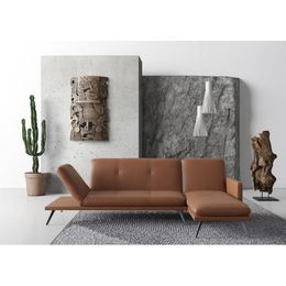Machalke Ecksofa &raquo;butterfly, L-Form&laquo; cognac SADDLE