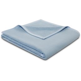 Biederlack Wohndecke »Cotton Sense« aus 100% Baumwolle hellblau Obermaterial: 100% Baumwolle B/L: 150 cm x 200 cm