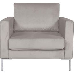 Alte Gerberei Sessel »Velina Designsessel und Loungesessel« mit Metall-Winkelfüßen light grey