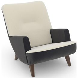Max Winzer Loungesessel »build-a-chair Borano außergewöhnlicher Sessel, tolle Farbkombinationen« modern im Retrolook, zum Selbstgestalten...
