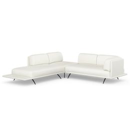 Machalke Ecksofa »benito, L-Form« mit bezogenem Sockel offwhite COMFORT