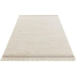 Hanse Home Hochflor-Teppich »Lompu« rechteckig 35 mm Höhe Shaggy, Flokati, Weich, Modern, Wohnzimmer, Schlafzimmer, Flur creme Obermaterial: 93%...