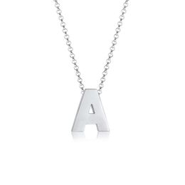 Elli Kette mit Anhänger »Buchstabe A Initialen 925 Sterling Silber« Silber 45 Halskette für Damen verleiht jedem Outfit einen Hauch von Eleganz