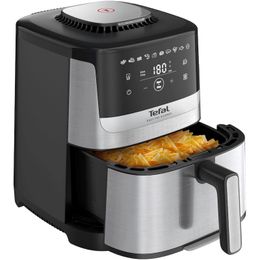 Tefal Heißluftfritteuse »EY552D Easy Fry Silence Deluxe« 1670 W Schwarz/Edelstahl