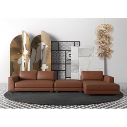 Machalke Ecksofa &raquo;atoll, L-Form&laquo; cognac SADDLE