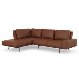 Machalke Ecksofa &raquo;L-Form&laquo; mit hoher Bodenfreiheit cognac SADDLE