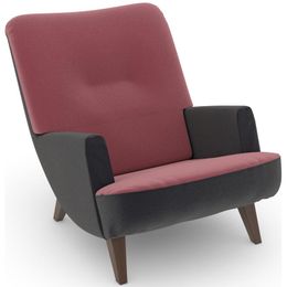 Max Winzer Loungesessel »build-a-chair Borano außergewöhnlicher Sessel, tolle Farbkombinationen« modern im Retrolook, zum Selbstgestalten...