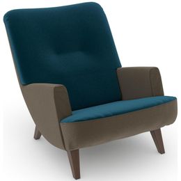 Max Winzer Loungesessel »build-a-chair Borano außergewöhnlicher Sessel, tolle Farbkombinationen« modern im Retrolook, zum Selbstgestalten sahara/...