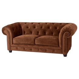Max Winzer Chesterfield-Sofa »Old England modern, edel, Retro, hochwertig verarbeitet und bequem« mit aufwendiger Knopfheftung, 2-Sitzer oder 2,...