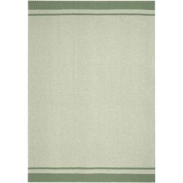 Biederlack Wolldecke &raquo;Arezzo Stripe&laquo; mit recycelter Wolle gr&uuml;n Obermaterial: 100% Wolle B/L: 150 cm x 200 cm