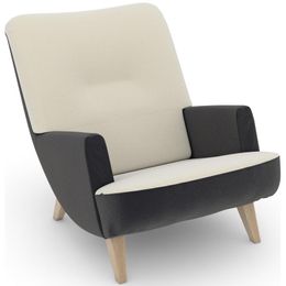 Max Winzer Loungesessel »build-a-chair Borano außergewöhnlicher Sessel, tolle Farbkombinationen« modern im Retrolook, zum Selbstgestalten...