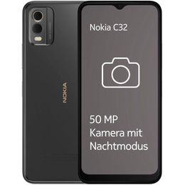 Nokia Smartphone »C32, 3+64GB« Charcoal Charcoal