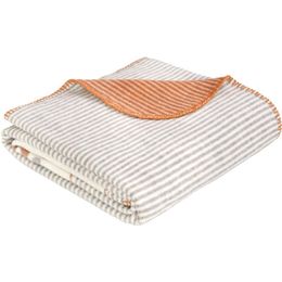 Ibena Kinderdecke »Kinderdecke Pilze« Mit süßem Wald-Motiv orange/wollweiß Obermaterial: 58% Baumwolle, 35% Polyacryl, 7% Polyester B/L: 100 cm x...