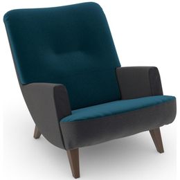 Max Winzer Loungesessel »build-a-chair Borano außergewöhnlicher Sessel, tolle Farbkombinationen« modern im Retrolook, zum Selbstgestalten...