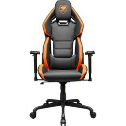 Cougar Gaming-Stuhl »Hotrod« () schwarz-orange Bezogen mit hochwertigem Hyper-Dura Kunstleder