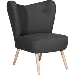 Max Winzer Sessel »Stella, Loungesessel« im Scandinavian Design schwarz