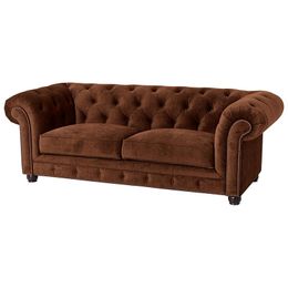 Max Winzer Chesterfield-Sofa »Old England modern, edel, Retro, hochwertig verarbeitet und bequem« mit aufwendiger Knopfheftung, 2-Sitzer oder 2,...