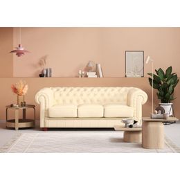Max Winzer Chesterfield-Sofa &raquo;Kent edel und bequem, tolle Detailverarbeitung, komfortable Armlehnen&laquo; 3-Sitzer mit aufwendiger Knopfheftung, Breite...
