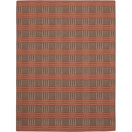 Biederlack Plaid »Structural Quad« mit Zierstich rot-braun Obermaterial: 80% Wolle, 20% Kaschmir B/L: 150 cm x 200 cm