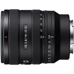 Sony Zoomobjektiv &raquo;SEL-1625G FE 16-25mm f2, 8 G&laquo; f&uuml;r APS-C & Vollformat Kameras, A7-Serie, A6000-Serie, ZV-E-Serie schwarz Gegenlichtblende,...