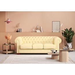 Max Winzer Chesterfield-Sofa &raquo;Kent edel und bequem, tolle Detailverarbeitung, komfortable Armlehnen&laquo; 3-Sitzer mit aufwendiger Knopfheftung, Breite...