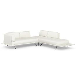 Machalke Ecksofa »benito, L-Form« mit bezogenem Sockel offwhite COMFORT