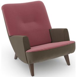 Max Winzer Loungesessel »build-a-chair Borano außergewöhnlicher Sessel, tolle Farbkombinationen« modern im Retrolook, zum Selbstgestalten sahara/...