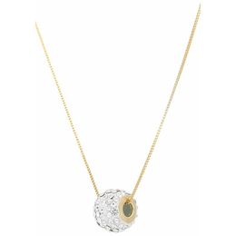Firetti Kette mit Anhänger »Schmuck Geschenk Gold 585 Halsschmuck Halskette Goldkette Glitzer« mit Kristall gelbgoldfarben-kristallweiß...