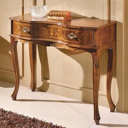 Pharao24.de Konsolentisch Nussbaum furniert Barock Design
